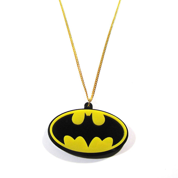 Batman Insignia Acrylic Necklace – Dolly Loves PolkaDot